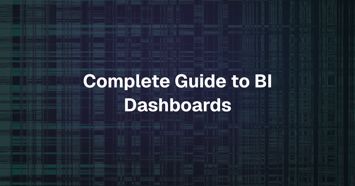 Dashboard Types: Complete Guide to BI Dashboards (2026)